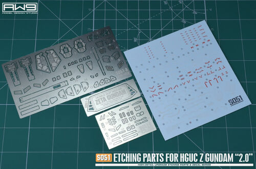 Madworks S51 Etching Parts with Decals for HGUC MSZ-006 Zeta Gundam 2.0