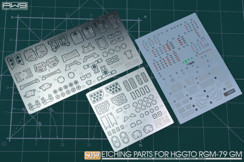 Madworks S59 Etching Parts with Decals for HG RGM-79 GM (Shoulder Cannon/Missle Pod)