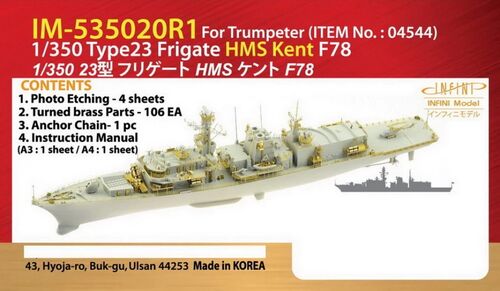 Infinimodel IM535020R1 HMS Kent (Type 23 Frigate) - Detail Up Set (for Trumpeter Kits)