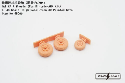 Fab Scale Fa48066 IAI KFIR - 3D-Printed Wheels (for Kinetic Model kits)