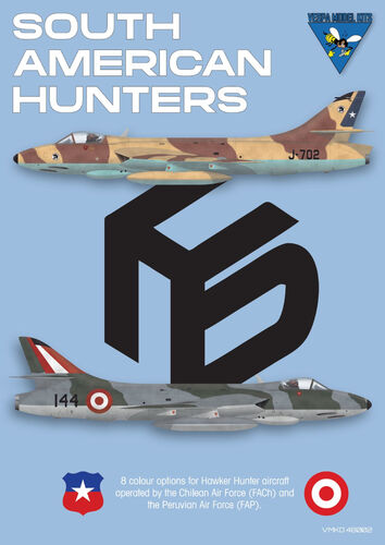 Vespa Models 48002 South American Hawker Hunters T Mk.62 / F Mk.52 / F Mk.71
