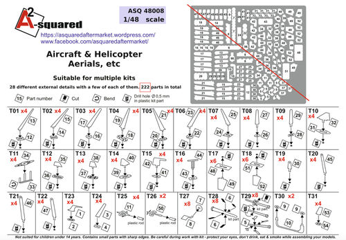 A-Squared ASQ48008 Aircraft & Helicopter Aerials