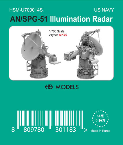 HS MODELS U700014S US Navy AN/SPG-51 Illumination Radar
