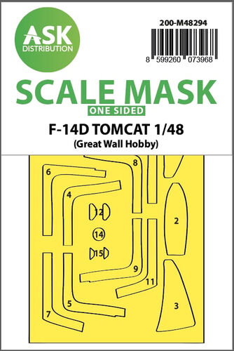 Art Scale Kit M48294 F-14D Tomcat One-Sided Express Fit Mask For Great Wall Hobby