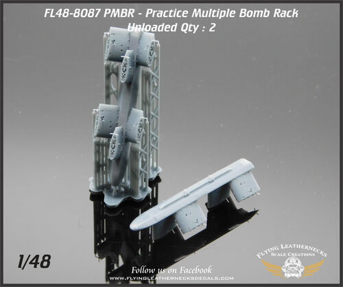 Flying Leathernecks 48-8087 PMBR (Practice Multiple Bomb Rack) - Unloaded (2 pcs / 3D-Printed)