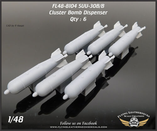 Flying Leathernecks 48-8104 SUU-30B/B Dispenser (3D-Printed / 6 pcs)