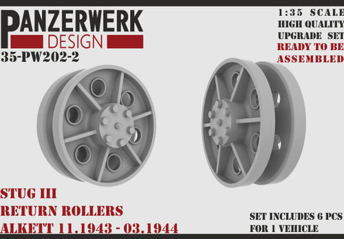 Panzerwerk Design 35-PW202-2 StuG III Return Rollers Alkett 11.1943 - 03.1944