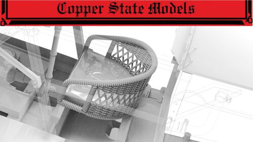 Copper State Models A32-008 Bristol Scout Wicker Seat With Cushion