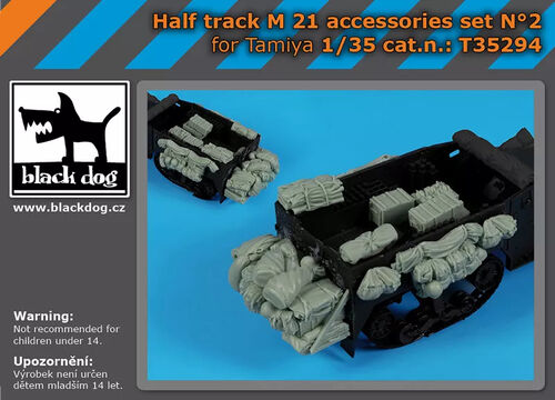 Black Dog T35294 Half Track M 21 - Accessories Set No.2 (for Tamiya Kits)