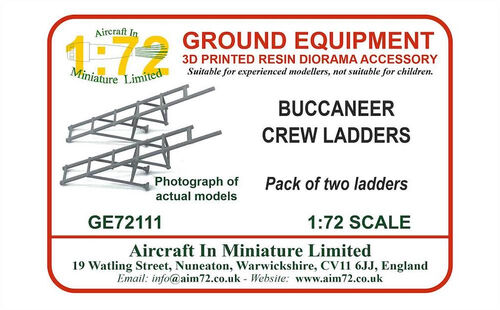 Aircraft In Miniature Ltd GE72111 Buccaneer - Crew Ladders (2 in pack)