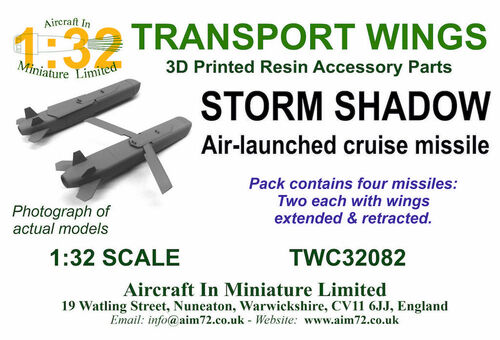 Aircraft In Miniature Ltd TWC32082 Storm Shadow - four missile pack