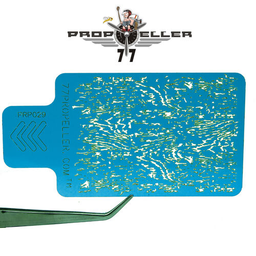 77propeller 029 Airbrush Stencils 90 mm x 60 mm “Wood Texture” for spraying fine details (Scale 1/32 - 1/35)