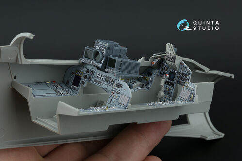 Quinta Studio QD+32231 PANAVIA Tornado ECR German Version - Interior 3D Decal with 3D-Printed Resin Parts (for Italeri kits)