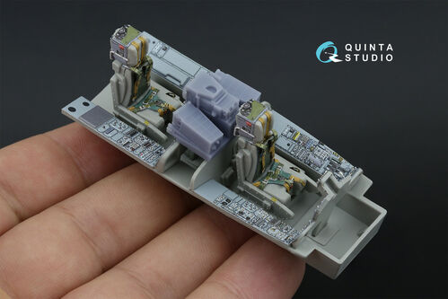 Quinta Studio QD+48519 PANAVIA Tornado ECR - Interior 3D Decal with 3D-Printed Resin Parts (for Italeri kits)
