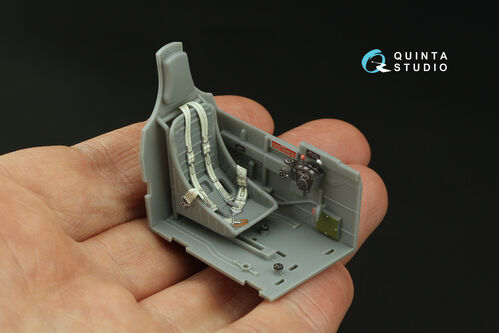 Quinta Studio QD32122 Curtiss P-40 E War Hawk - 3D-Printed & Coloured Interior (for Trumpeter kits)