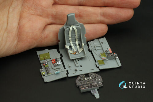 Quinta Studio QD32162 Curtiss P-40N Warhawk - 3D-Printed & Coloured Interior (for Trumpeter kits)
