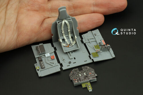 Quinta Studio QD32214 Curtiss P-40M War Hawk - 3D-Printed & Coloured Interior (for Trumepter kits)