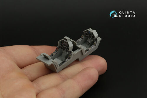 Quinta Studio QD48118 Dassault Mirage 2000-5B - 3D-Printed & Coloured Interior (Kinetic kits)