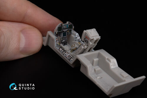 Quinta Studio QD48302 F/A-18 C late - 3D-Printed & coloured Interior on decal paper (for Hasegawa kits