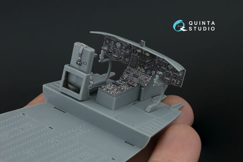 Quinta Studio QD48465 Boeing CH-47 D - 3D-Printed & Coloured Interior (for Hobby Boss kits)