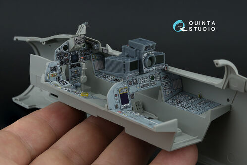Quinta Studio QDS32232 PANAVIA Tornado ECR Italian Version - 3D-Printed & Coloured Interior with 3D-printed Resin Parts (Small Version / for Italeri kits)