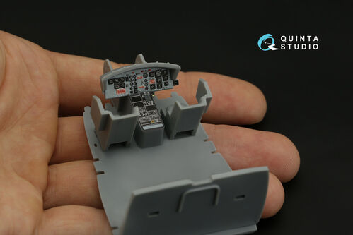 Quinta Studio QDS48286 Bell UH-1 C Huey - 3D-Printed & Coloured Interior Small Version (for Hobby Boss kits)