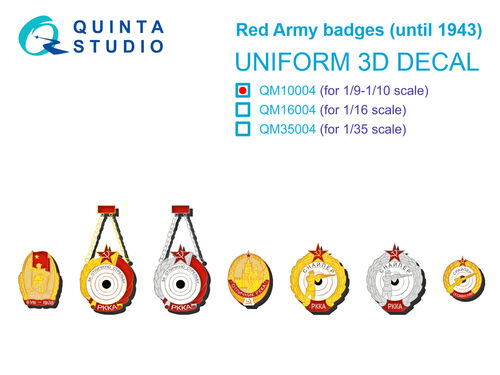 Quinta Studio QM10004 Red Army Badges (until 1943)