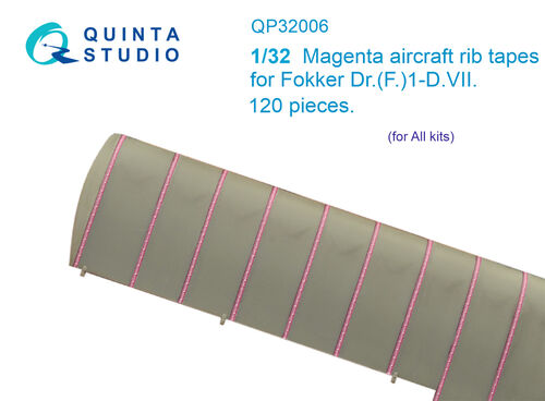 Quinta Studio QP32006 Fokker Dr. (F.)I-D.VII - Magenta Rib Tapes (for all kits)