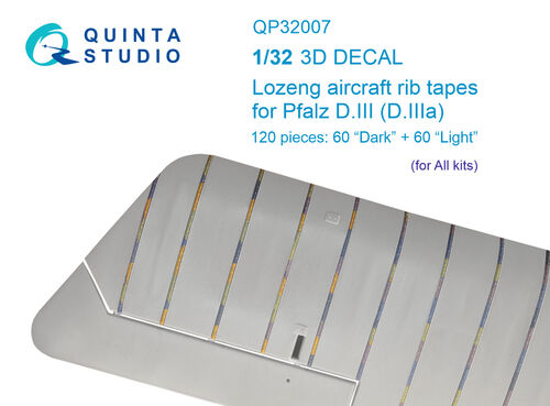 Quinta Studio QP32007 Pfalz DIII-DIIIa - Lozenge Rib Tapes (for all kits)