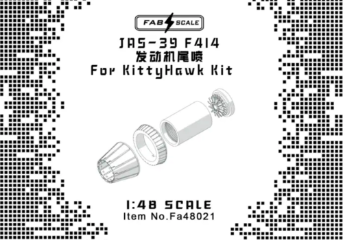 Fab Scale Fa48021 JAS-39 F414 Exhaust Nozzles