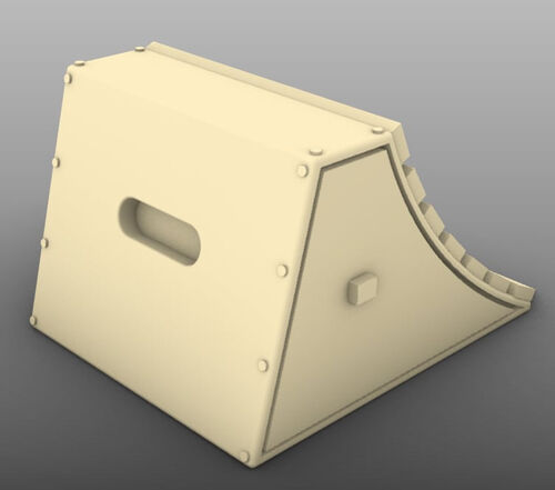 Aims 32P058 WWII / Post War Royal Navy Aircraft Carrier Wheel Chocks (3D-printed)