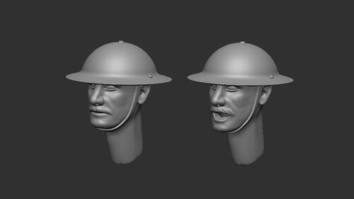 Firma49 F018-48 Headers with British Helmet Mk.1 (strap)
