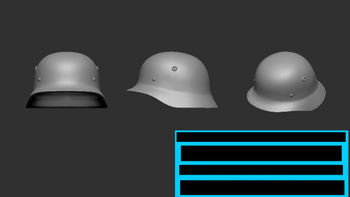 Firma49 H008-D German Helmet M35/40 (Stahlhelm) and decals