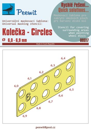 Peewit 00017 Circles 6 - 6,9mm