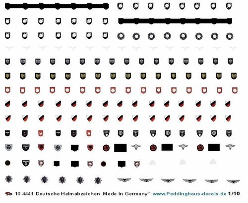 Peddinghaus-Decals 4441 German Helmet Markings
