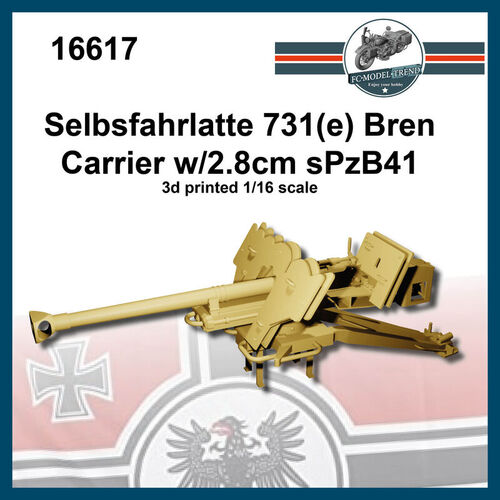 FC ModelTrend 16617 Selbsfahrlatte 731(e) Bren Carrier With 2.8cm sPzB41