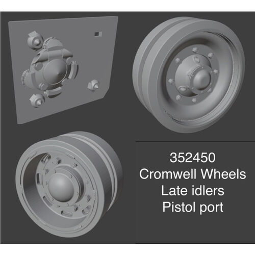 Resicast 352450 Cromwell - Wheels, Late Pressed Idler & Correct Pistol Ports