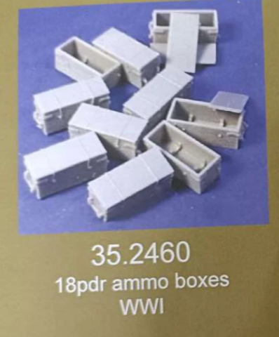 Resicast 352460 British WWI 18 pdr Ammo Boxes
