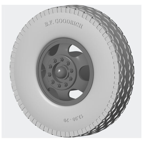 Resicast 352480 Front Wheels Diamond 980/981-M-20 - BF Goodrich (for Merit and I Love Kits)