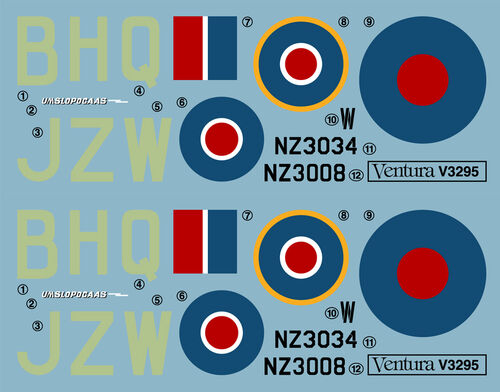 Ventura 3295 RNZAF Curtiss P-40 E - "Umslopogaas" and NZ3034 "JZ-W"