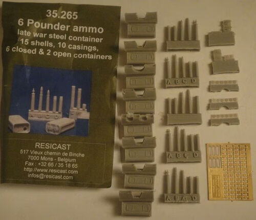 Resicast 352265 6 inch Ammo Boxes Late & Ammo
