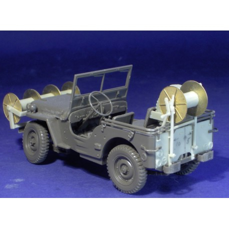 Resicast 351176 US Jeep Cable Layer - Conversion Set for Tamiya Jeep Kits