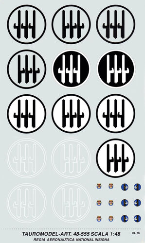 TAURO MODEL 48-555 SM.79 Torpedo - Regia Aeronautica National Insignia