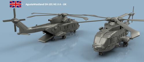 L'Arsenal 2.0 3D400273 Agusta Westland EH-101 HC-3A - 3D Printed (2 Helicopters)
