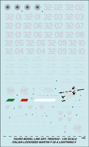 TAURO MODEL 32-543 Lockheed Martin F 35 A Lightning II - AMI Service