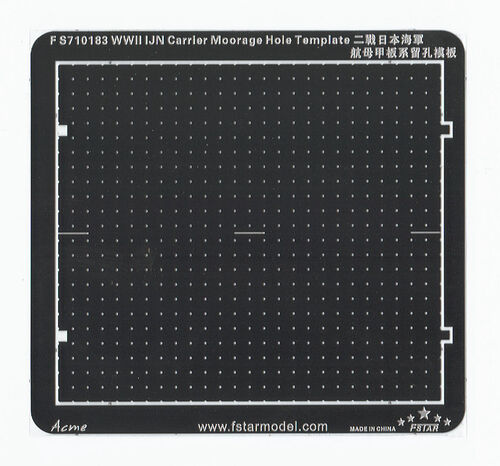 Five Star Model 710183 IJN WWII Carrier Moorage Hole Template