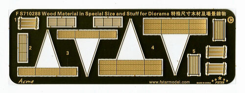 Five Star Model 710288 Wood Material in Special Size and Stuff for Diorama