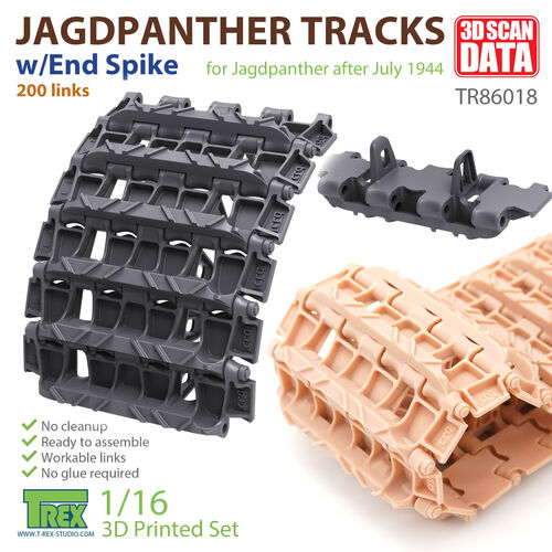 T-Rex Studio 86018 Jagdpanther Tracks With End Spike