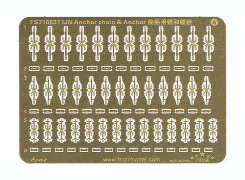 Five Star Model 710031 IJN WWII Anchor & Anchor Chain