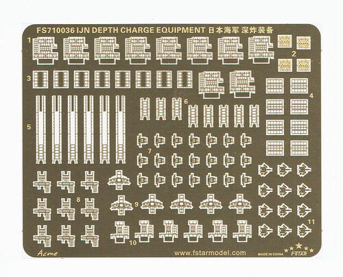 Five Star Model 710036 IJN WWII Depth Charge Equipment